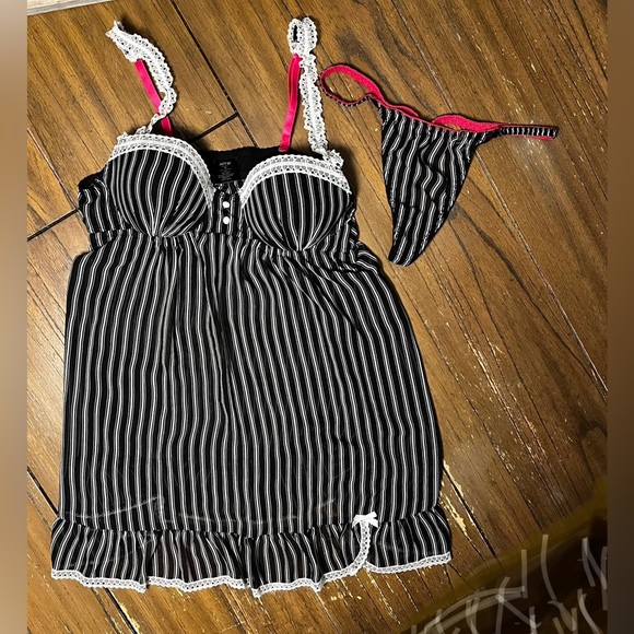 Apt. 9 | Intimates & Sleepwear | Apt 9 Black White Vertical Striped ...